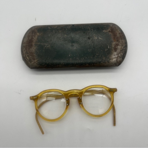 None | Accessories | Vintage Antique Bifocals With Metal Case | Poshmark